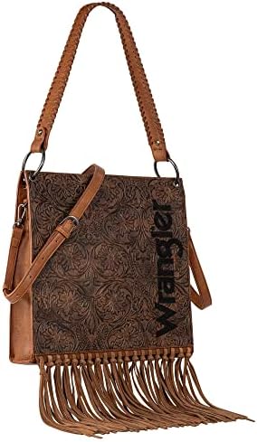 Wrangler Western Shoulder Bags for Women Cowgirl Fringe Tote Purse