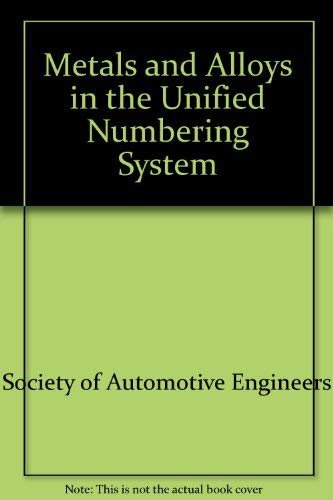 Amazon.com: Metals & Alloys in the Unified Numbering System ...