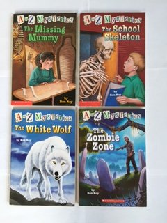 A to Z Mysteries (4 Books) The Missing Mummy - The School Skeleton ...