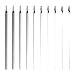 Amazon.com: JIESIBAO 10PCS 16G Piercing Needles, Hollow Needles ...