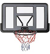 Amazon.com: 44'' Basketball Backboard and Rim Combo, Indoor Outdoor ...