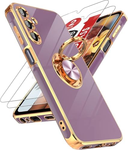 Amazon.com: LeYi for Galaxy A15-5G Phone Case: with Tempered Glass ...