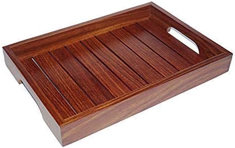 fa handicrafts Wooden Rectangular Serving Tray For Decoration And ...