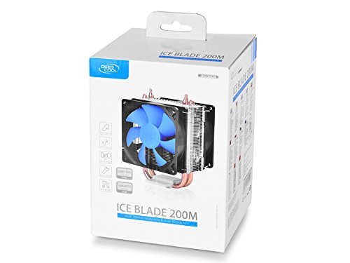 DEEPCOOL ICE BLADE 200M CPU Cooler Dual 8mm Heatpipes 2x 92mm Fans ...