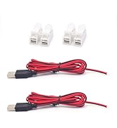 Amazon.com: ELNONE 2PCS Type-C USB C Male Pigtail 6 Wires PD Power ...