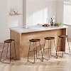Amazon.com: HeuGah Bar Stools Set of 4, Saddle Seat Bar Stools with ...