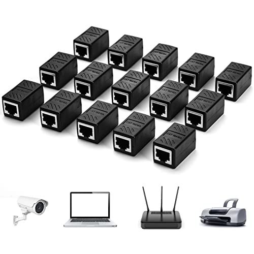 15 Pack RJ45 Coupler Ethernet Inline Connectors Network Extender ...
