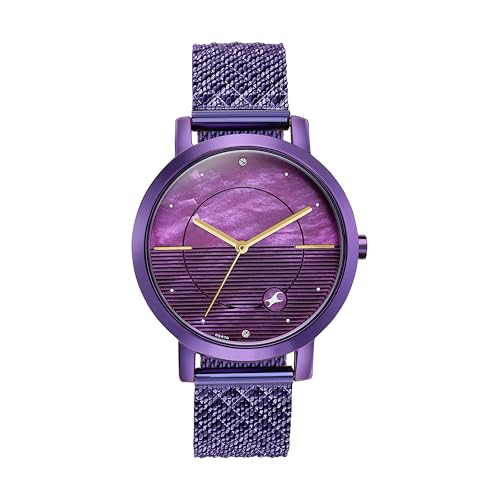 Fastrack Analog Purple MOP Dial Women's Watch-6284QM02 - Price History