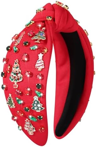 Amazon.com : MOLOCH Christmas Headband for Women Christmas Tree Bow ...