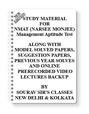 STUDY NOTES MATERIAL ON NMAT (NARSEE MONJEE) Management Aptitude Test ...