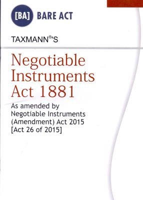Negotiable Instruments Act 1881 : Amazon.in: Books