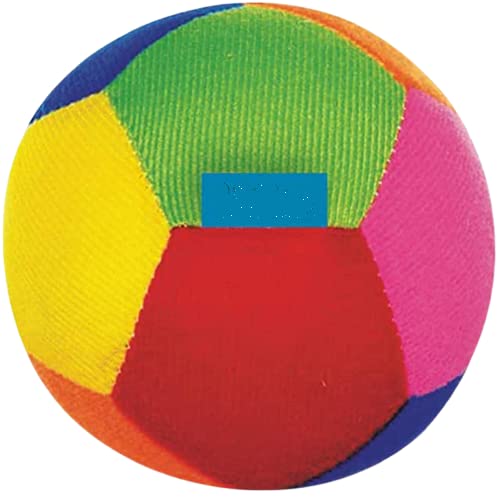 Soft Plush Baby Ball with Rattle Sound (Size 11 cm,M), Multi Color ...