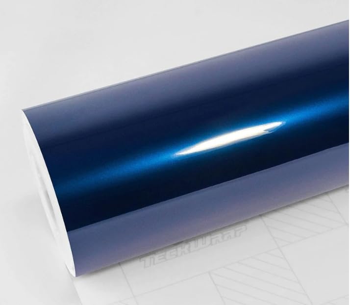 SUNBIRD Dark Navy Blue Wrap Glossy Chameleon Blue Vehicle Car Vinyl ...