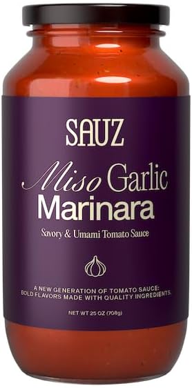 Amazon.com : Sauz Miso Garlic Marinara, 25 OZ : Grocery & Gourmet Food