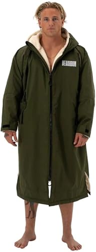 BEACHBUM Waterproof Changing Robe - Olive Green Brobe | Windproof ...