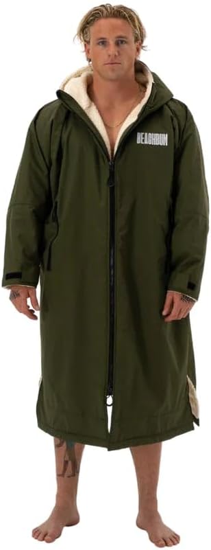 BEACHBUM Waterproof Changing Robe - Olive Green Brobe | Windproof ...