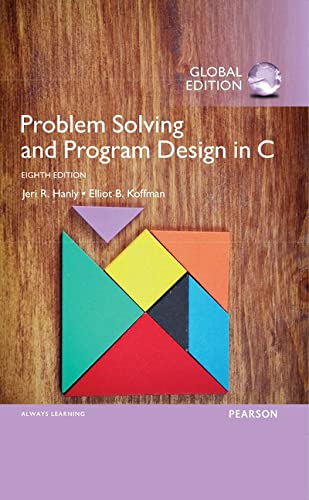 Ebook – Problem Solving and Program Design in C, Global Edition 8th Edition (PDF Instant ...