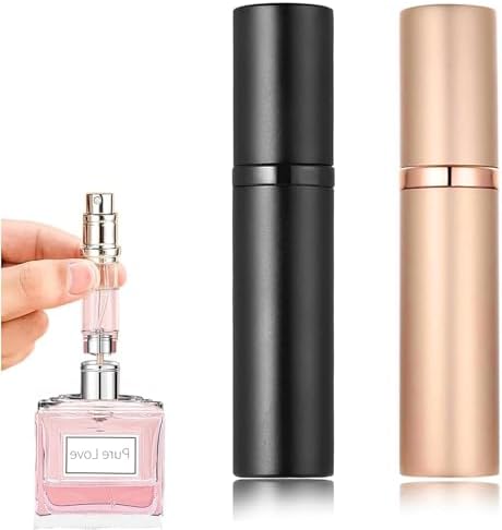 2PCS Perfume Atomiser,Portable Perfume Atomiser Refillable,5ml Portable ...