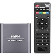 Lecteur Multimédia 4K, MYPIN HD Media Player TV HDMI Soutien 8TB HDD ...