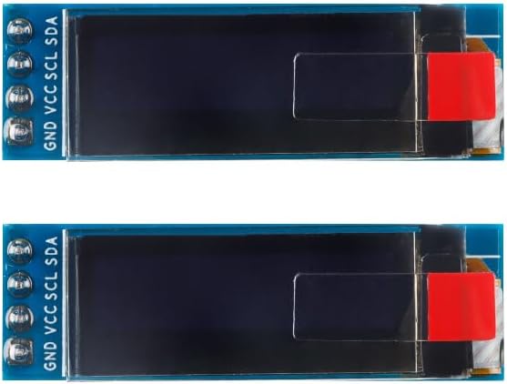 Amazon.com: JESSINIE 0.91 Inch OLED Display Module I2C IIC Display 12832 128X32 SSD1306 Blue DC3 ...