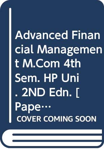 Amazon.com: Advanced Financial Management M.Com 4th Sem. HP Uni ...
