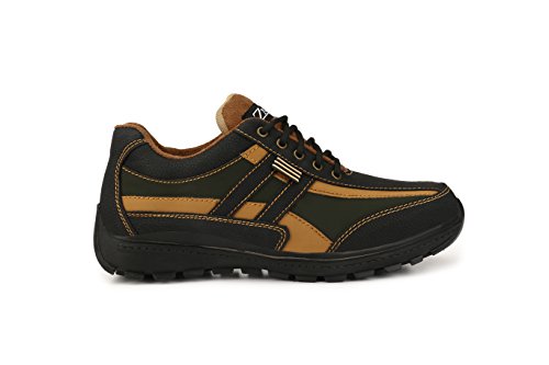 Buy ZMS Men's Green Leather Casual Shoes (GE 4-9 UK) at Amazon.in