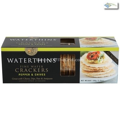 Amazon.com: WATER WHEEL Wafer Crackers Pepper Chive, 100 GR