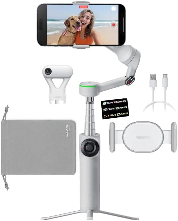 Amazon.com: Insta360 Flow 2 PRO Gimbal Stabilizer for Smartphone, AI Tracker Bundle, 3-Axis ...