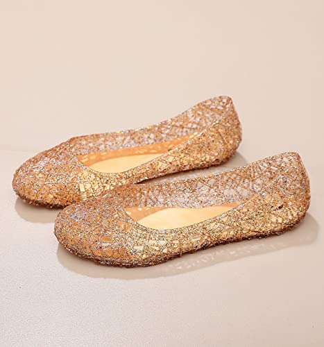 Clear Ballet Flats For Women Women's Jelly Mesh Ballet Flats - Clear ...