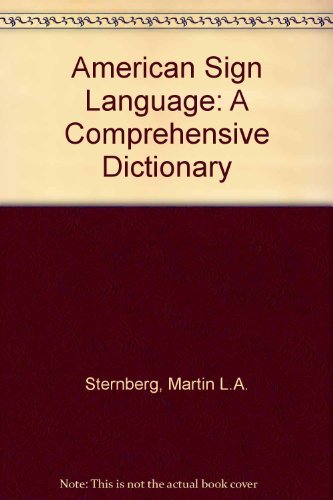 Amazon | AMERICAN SIGN LANGUA | Sternberg, Martin L. | Dictionaries ...