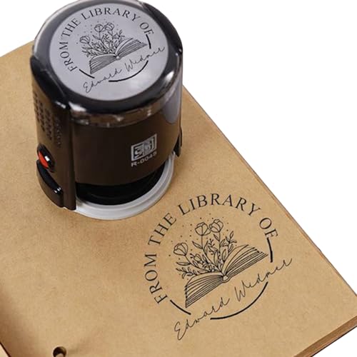 Amazon.com: Personalized Book Stamp Embosser,From the Library of | Ex ...