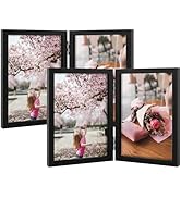 Amazon.com - 5x7 Triple Hinged Frames, 3 Folding Picture Frame ...