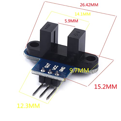 Ir Infrared Slotted Optical Optocoupler Module Speed Measuring Sensor 33v To 5v