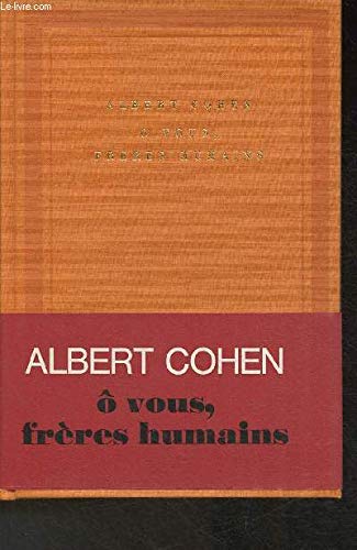 Amazon.com: O VOUS, FRERES HUMAINS (SOLEIL): 9782070107445: Albert ...