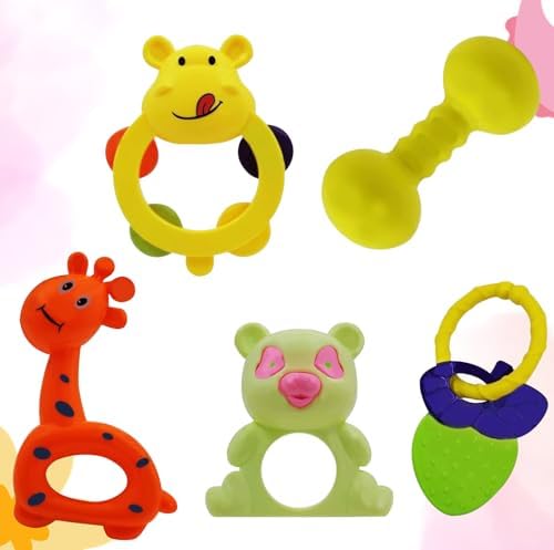 Tod2Teen My First Rattles Plastic Rattle Toy Set For Toddler Kids ...