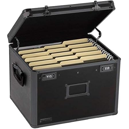 Amazon.com : Vaultz Locking File Organizer Box - 13.5 x 13.25 x 10.5 ...