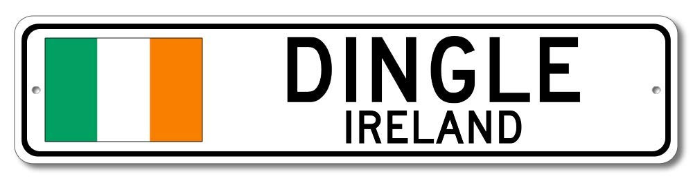 Amazon.com: Dingle, Ireland - Irish Flag Street Sign - Metal Novelty ...