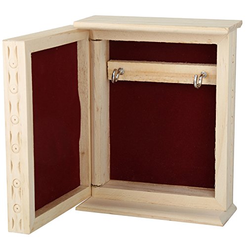 Buy White Wooden Key Box Small Size( 2 Key Hanger) Online at Low Prices ...