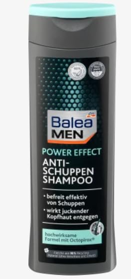 Balea MEN Shampoo Power Effect Anti-Schuppen, 250 ml : Amazon.de: Kosmetik