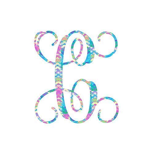 Amazon.com: Personalized Vine Monogram C Initial Sticker Decal for Yeti ...