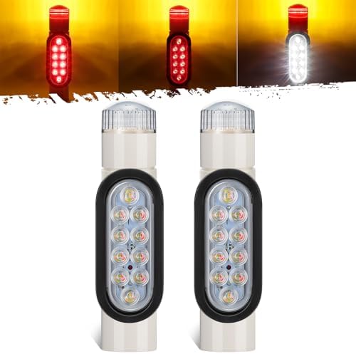 Amazon.com: Partsam 2pcs Boat Trailer Guide Light with Reverse Lights ...