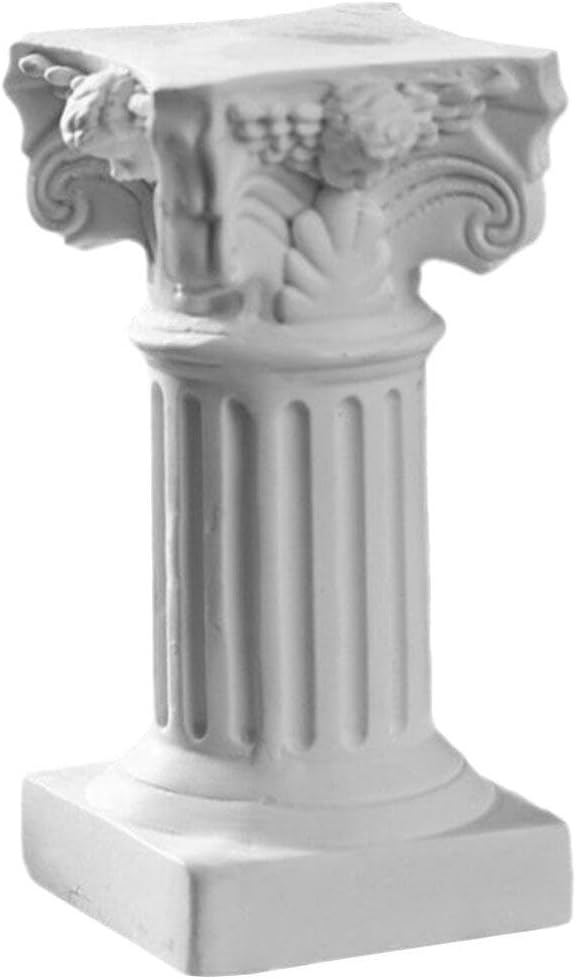 Amazon.com: HOLIDYOYO Roman Column Candlestick Mini Resin Statue for ...