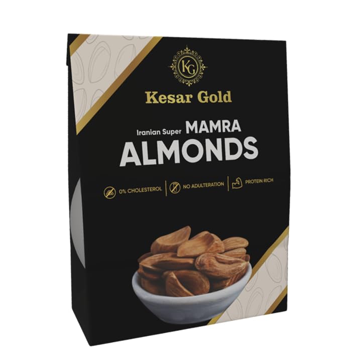 KESAR GOLD Iranian Super Mamra Almonds 5 Star Quality Mamra Almonds ...