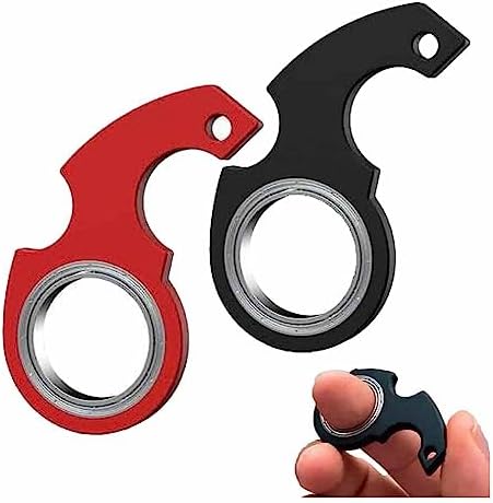 2PC Keychain Spinner for Finger, Spinning Key Chain Fidget Toys ...