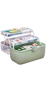 Toolzia 12in 3 Layer Multipurpose Storage Box/Craft Storage Boxes With ...
