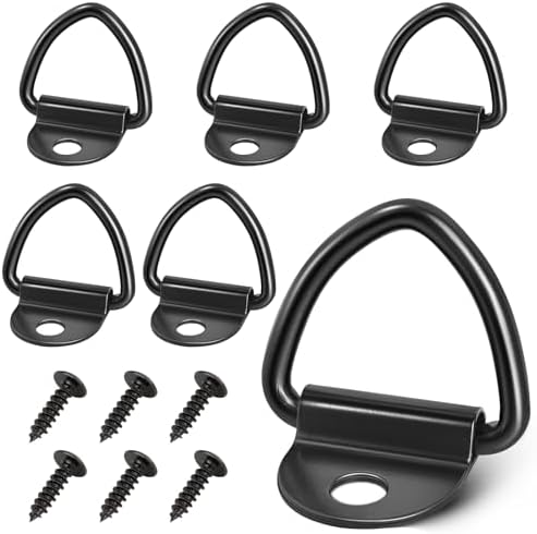 QUOTRE Pack of 6 Lashing Eyelets V-Ring, Construction Ring, Heavy Duty ...