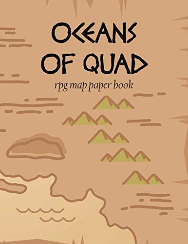 Oceans of Quad: RPG Map Paper Book: Mapping, Cutiepie: 9781720052432 ...