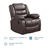 Amazon Brand - Solimo Delphi Single Seater Leatherette Recliner (Brown ...