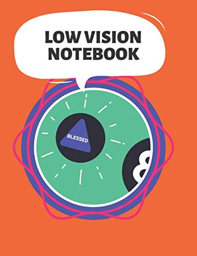 Low Vision Notebook: Bold Line White Paper For Low Vision,Visually ...