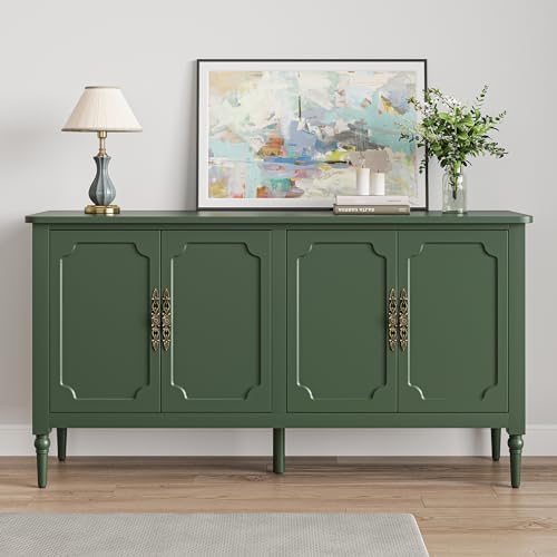 Amazon.com - AMERLIFE High Gloss Burl Buffet Sideboard Cabinet, 60 ...